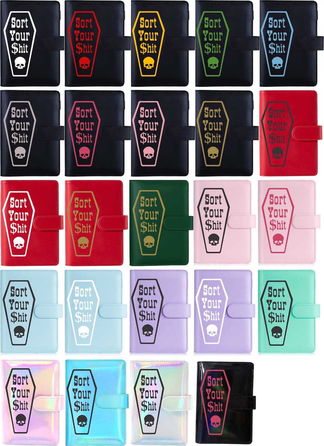 A6 Budget Book Journal Planner RIP Sort Your Stuff Coffin Cash Stuffing ...