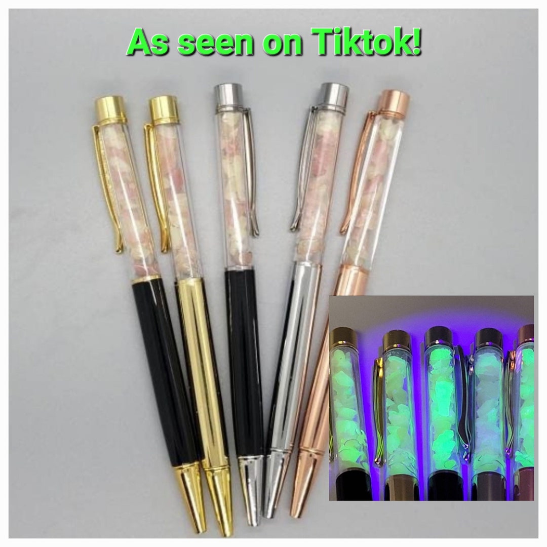 The Original Uranium Glass Filled Pen Burmese Glass - Etsy