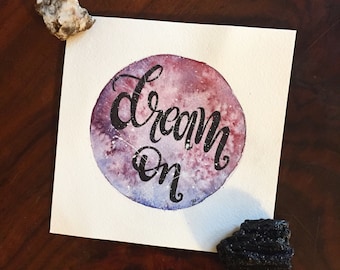 I Had A Dream Watercolor Ink Illustration Print