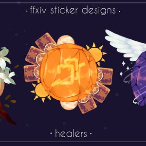 Final Fantasy XIV Job Stone Vinyl Stickers - FFXIV, FF14, MMO, Online ...