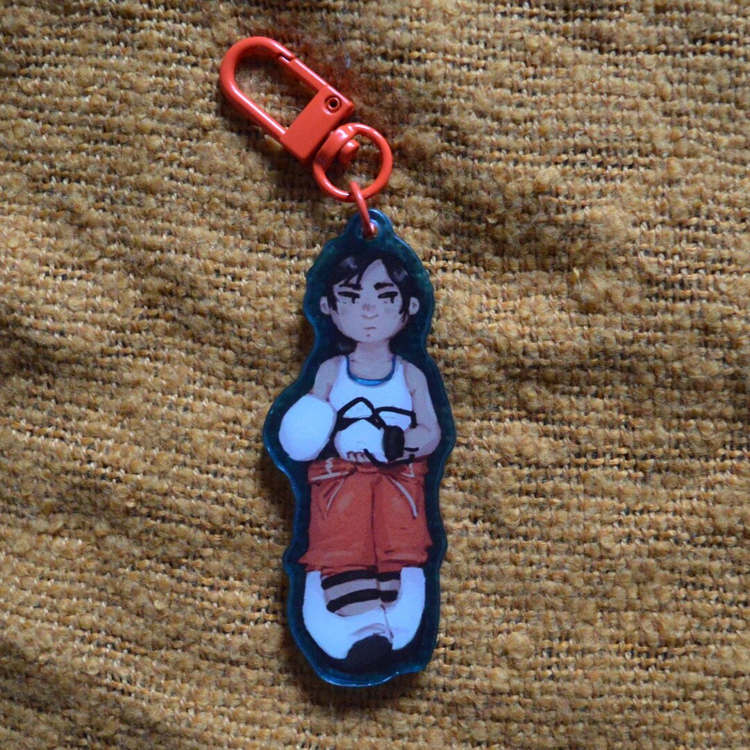 Portal 2 Chell 3 Inch Double Sided Keychain Acrylic Charm - Etsy