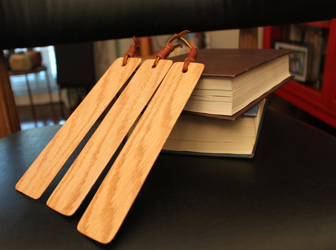 Oak Bookmarks, Wooden Bookmark, Book Accessories *SET OF THREE* - Etsy
