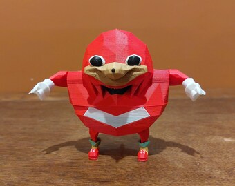 3d Printed Uganda Knuckles - Etsy