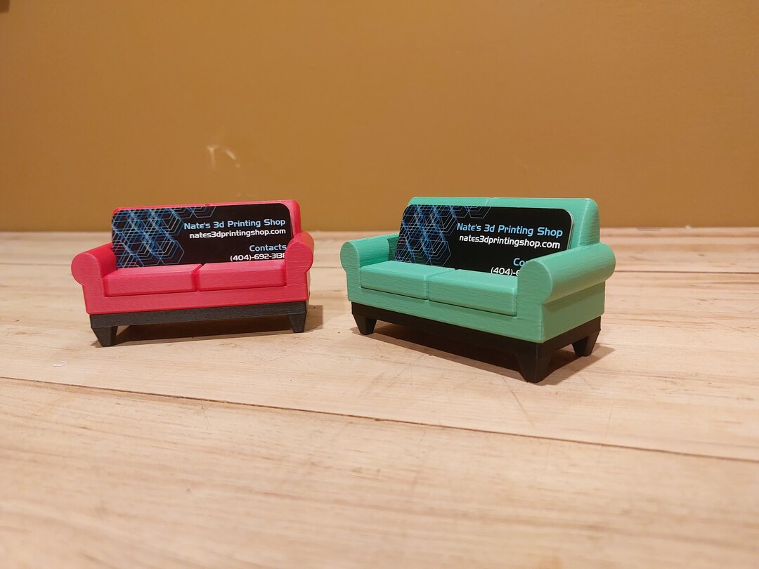 Couch/sofa Business Card Holder Custom Colors, 3d Printed - Etsy