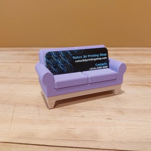 Couch/sofa Business Card Holder! Custom Colors, 3d Printed! - Etsy