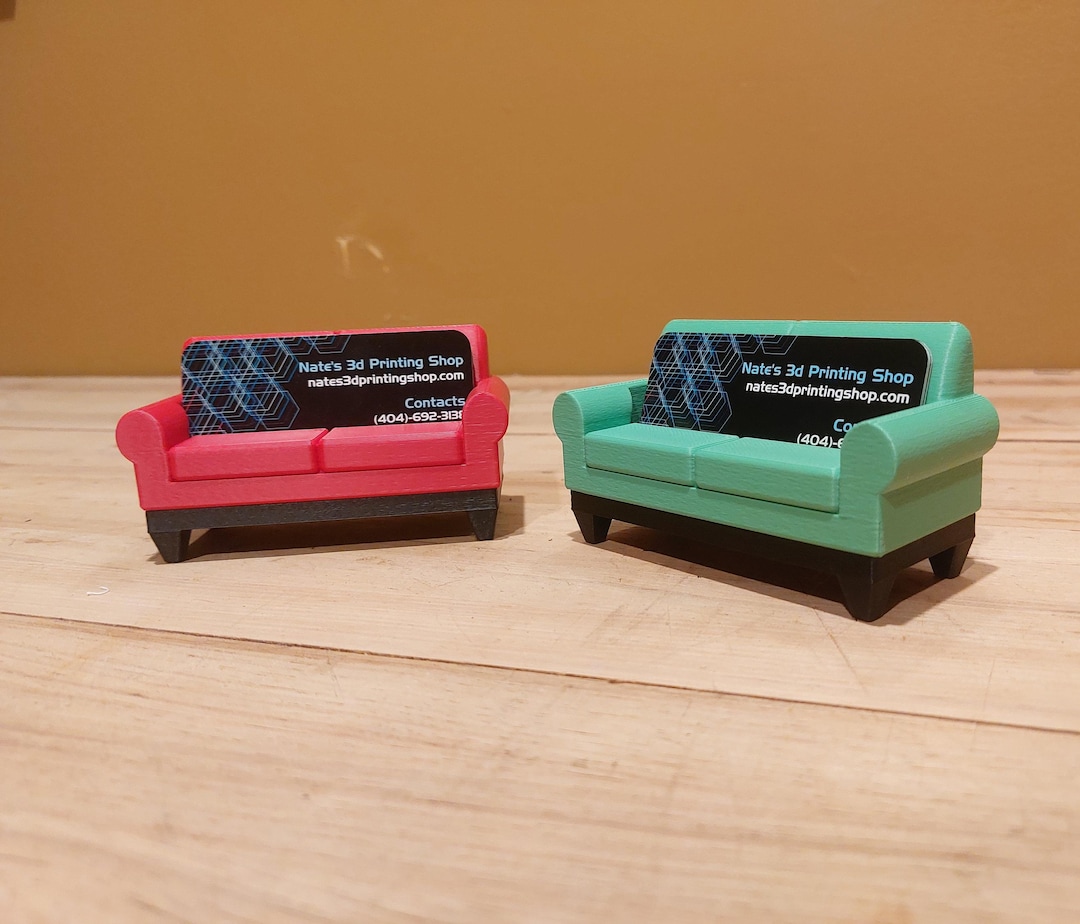 Couch/sofa Business Card Holder! Custom Colors, 3d Printed! - Etsy