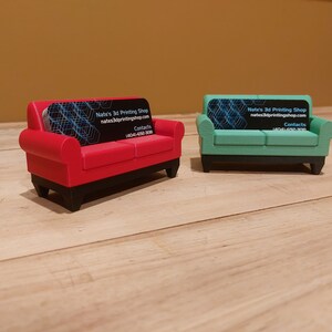 Couch/sofa Business Card Holder Custom Colors, 3d Printed - Etsy