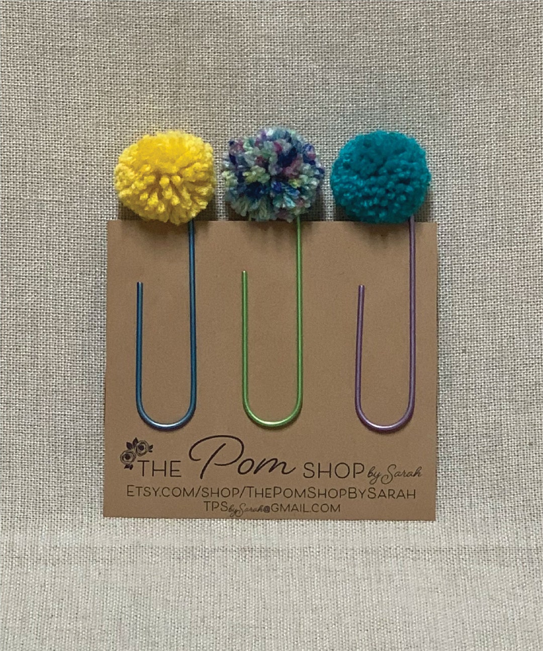 Sunshine Daydream Pom Pom Bookmark Set-reading Accessories-planner ...