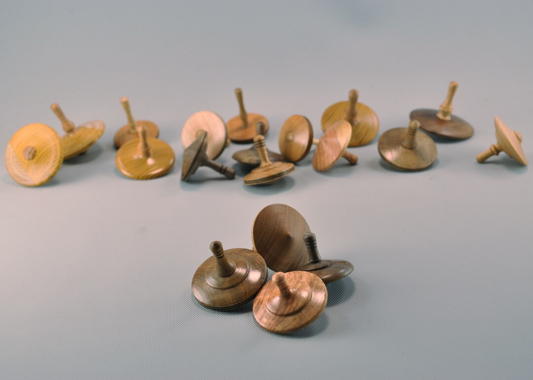 Spinning Tops - Set of Three - Etsy