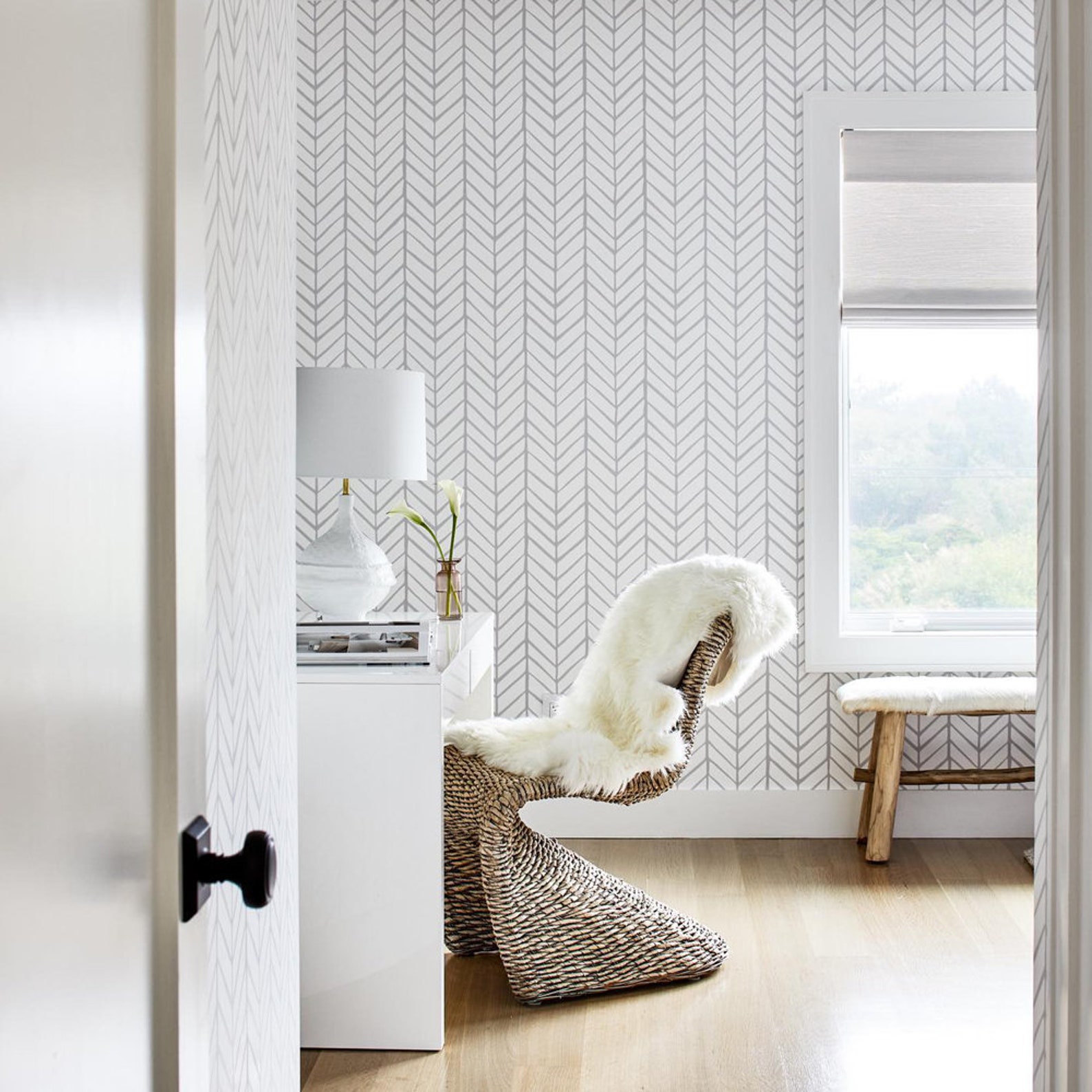 Chevron Wallpaper Pattern Wallpaper Removable Wallpaper - Etsy