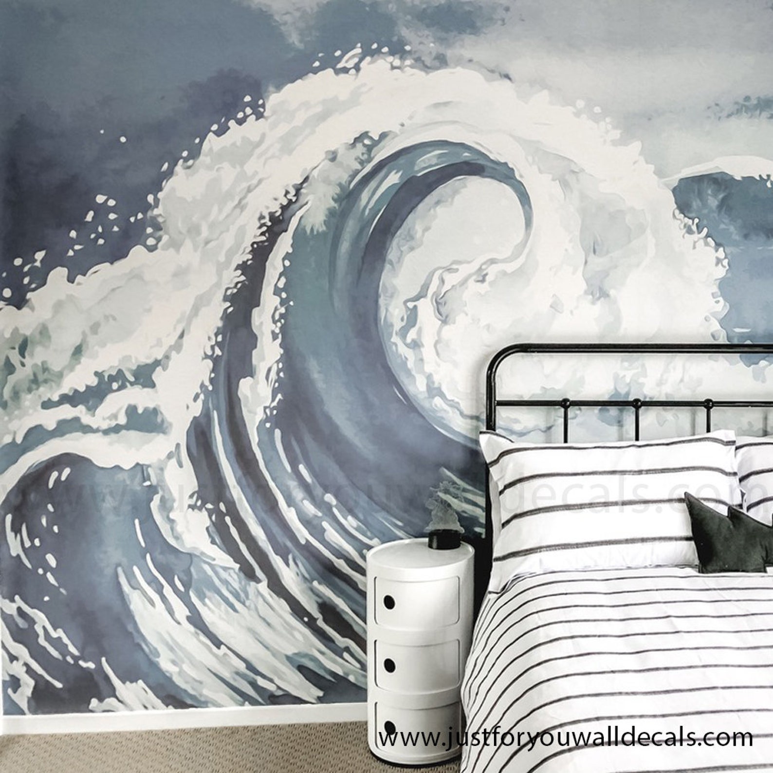 Ocean Wallpaper, Wave Wallpaper, Wave Removable Wallpaper, Nautical ...