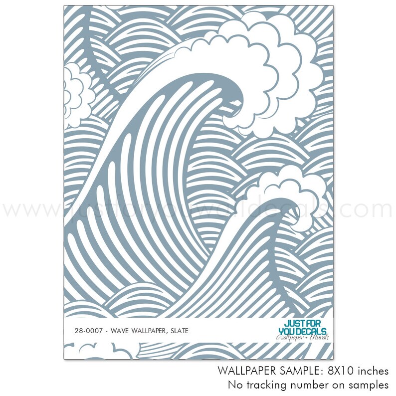 Wave Wallpaper Nursery Wallpaper Peel and Stick Wallpaper - Etsy