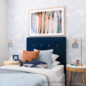Wave Nursery Wallpaper, Kids Wallpaper, Peel & Stick Wallpaper ...