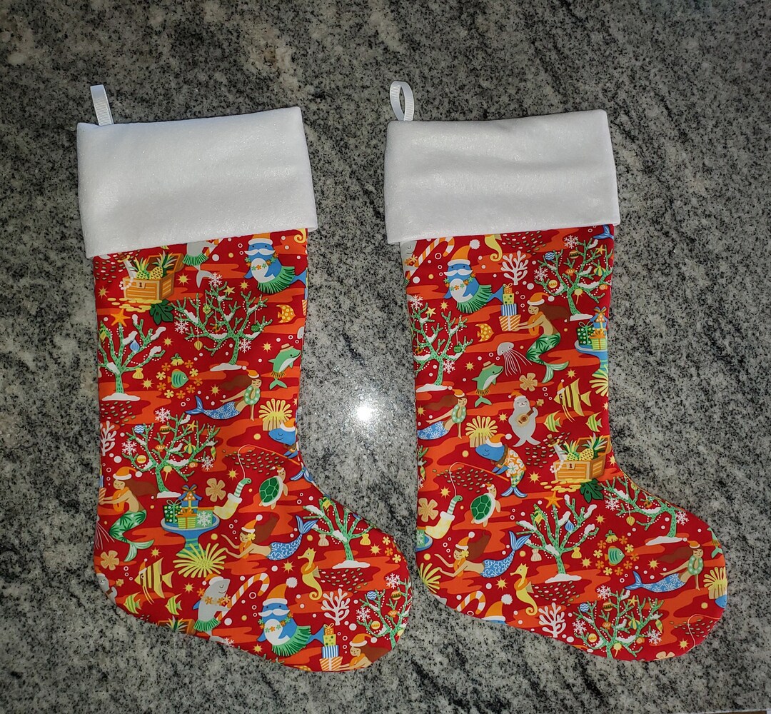 Hawaiian Ocean/mermaid Christmas Stocking - Etsy