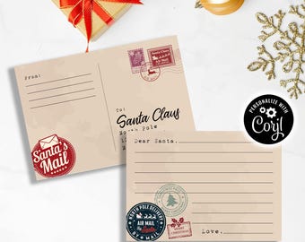 Printable Letter to Santa Bundle | Santa Letter DIY | Kids Christmas ...