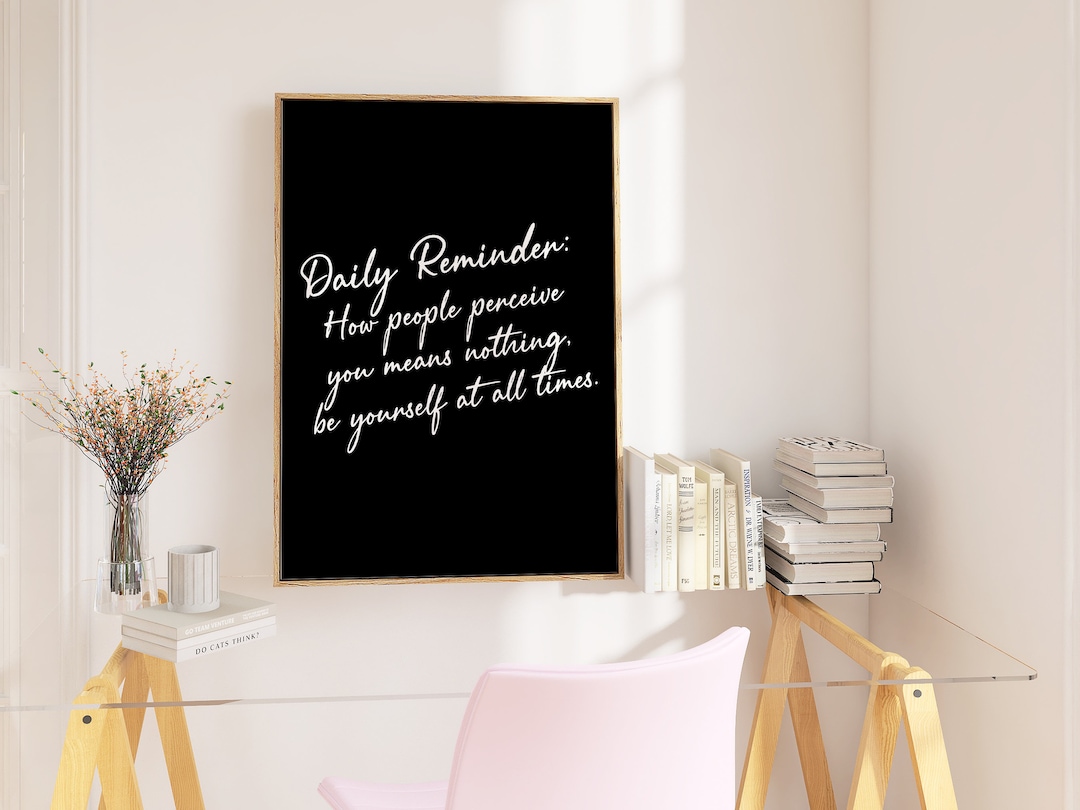 Daily Reminder Prints Wall Art Apartment Decor Trendy Aesthetic Art ...