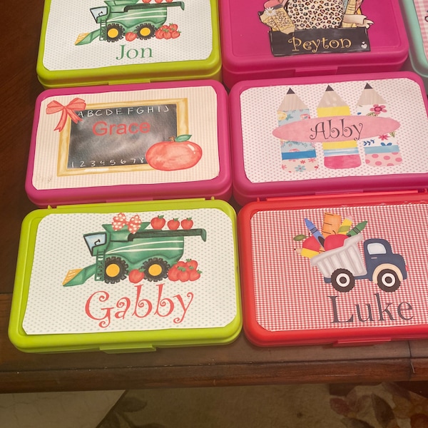 School Pencil Box - Etsy