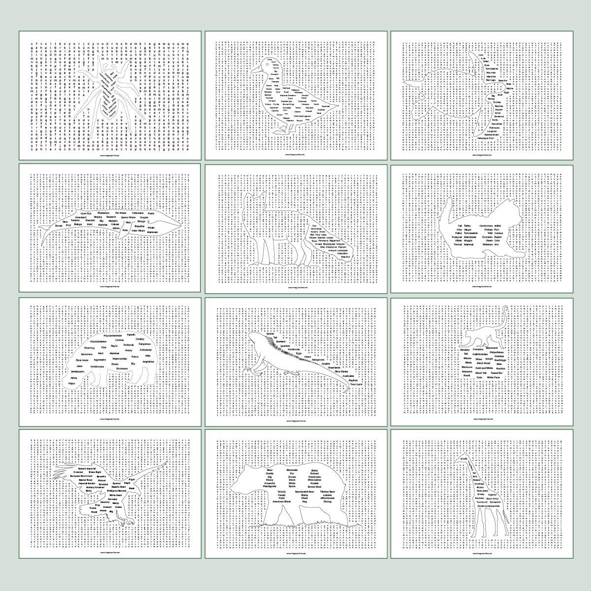 Animal Alphabet Adventure: English Word Search - (suitable for Ages 7 ...