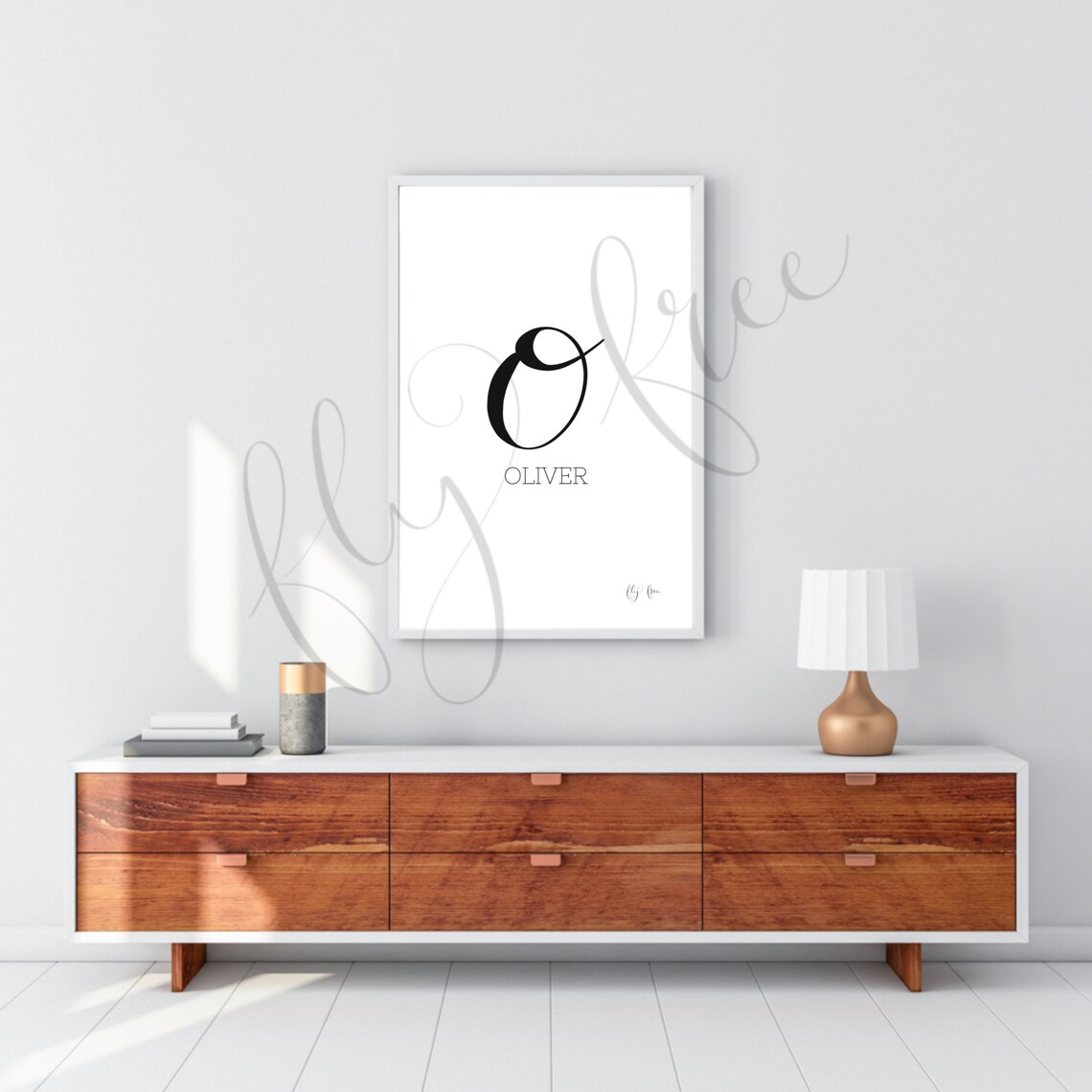 Personalised Handwritten Letter O Print for Home / Living - Etsy