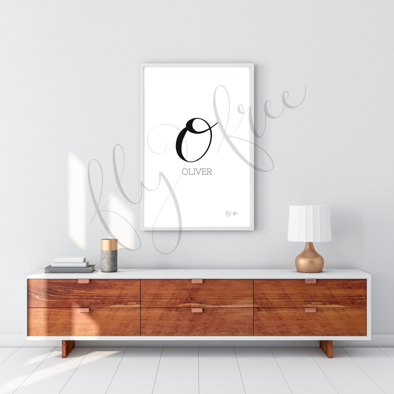 Personalised Handwritten Letter O Print for Home / Living - Etsy