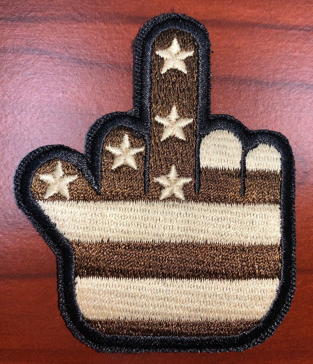 Flag Finger Subdued Middle Finger Morale Patch 2.75H X 2.25W - Etsy