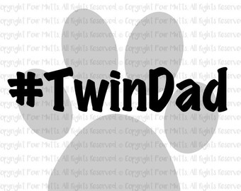 Twin Dad Svg | Etsy