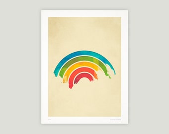 Rainbow art | Etsy