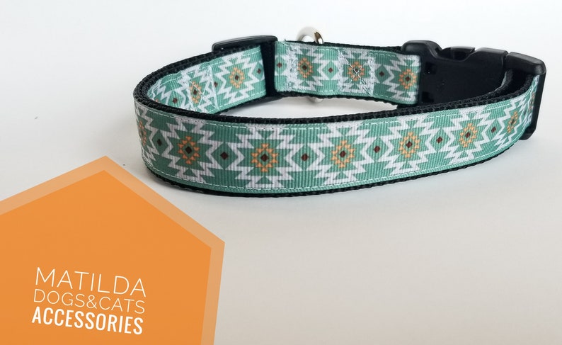 Aztec Dog Collar, Aztec Collar, Ethnic Dog Collar, Adjustable Dog ...