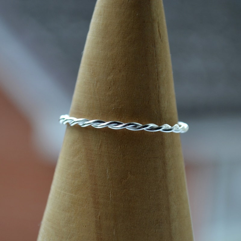 Silver Twisted Ring - Etsy