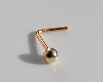 White Discreet Nose Piercing - Etsy