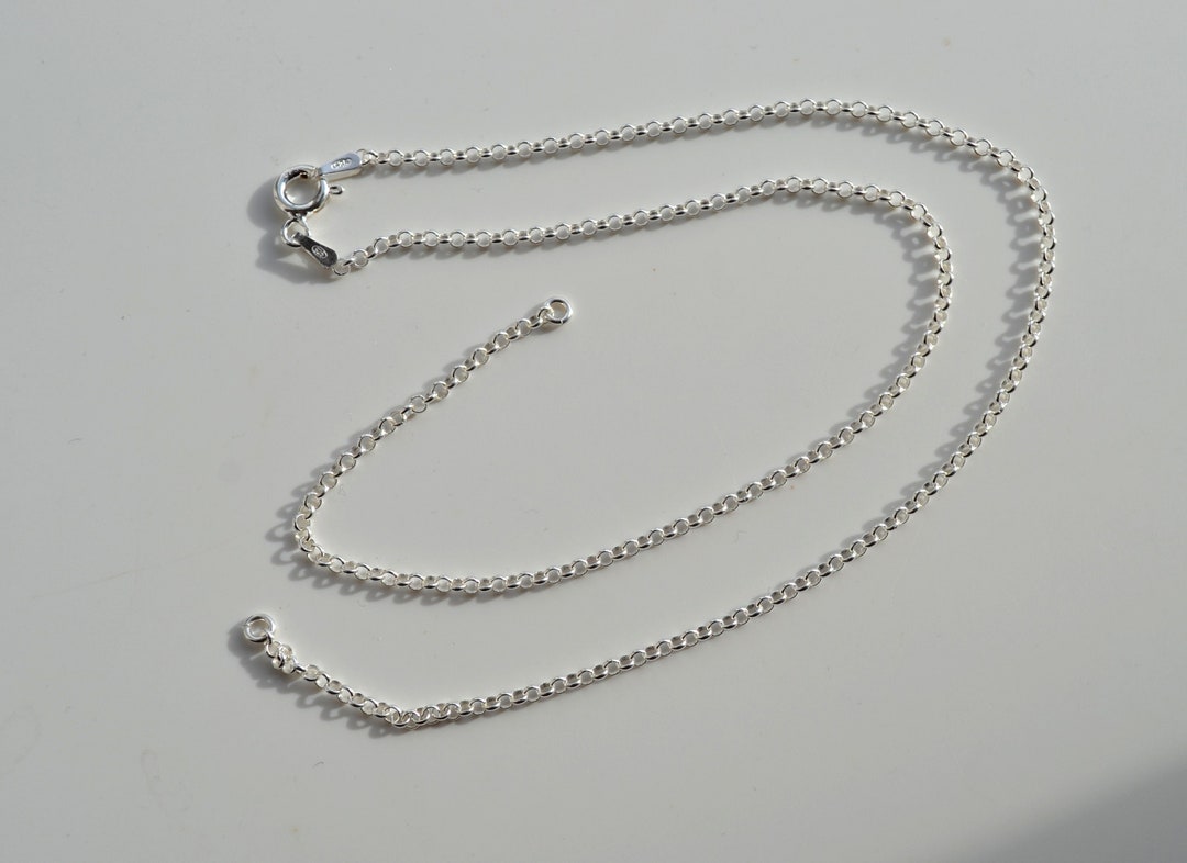 Sterling Silver 925 Multiple Length 2mm Wide Belcher Chains With Split ...