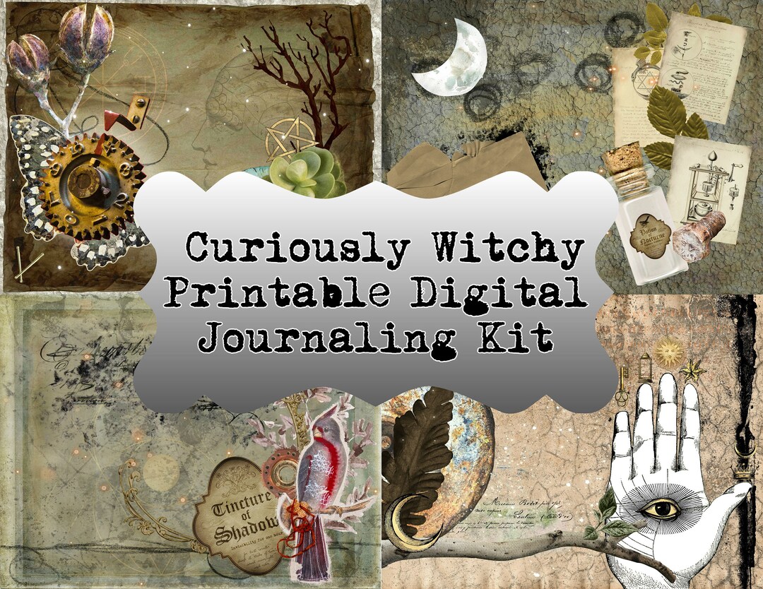 Curiously Witchy - Printable Journal Kit - Instant Download - Journal ...