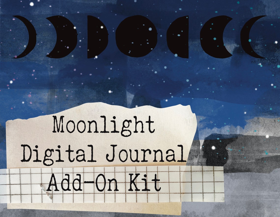 Moonlight 2 Add On Kit Printable Journal Kit Instant | Etsy