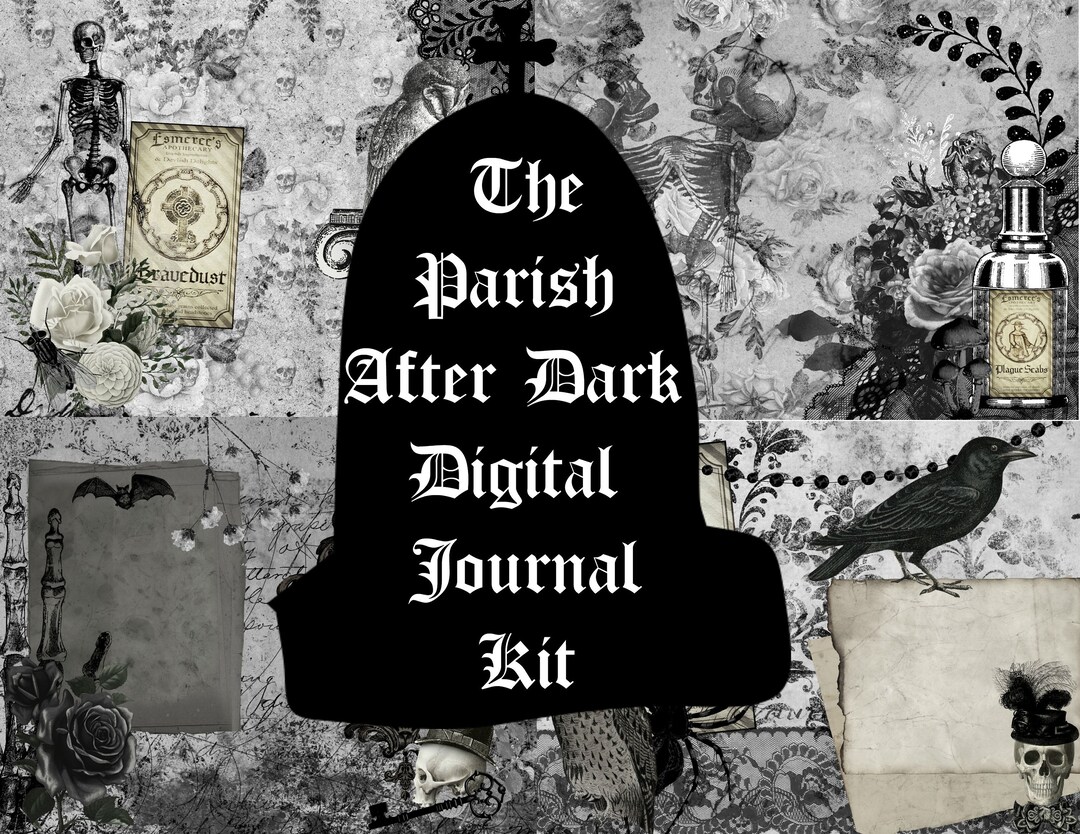 Victorian Goth Journal Kit - Printable Book of Shadows (digital ...