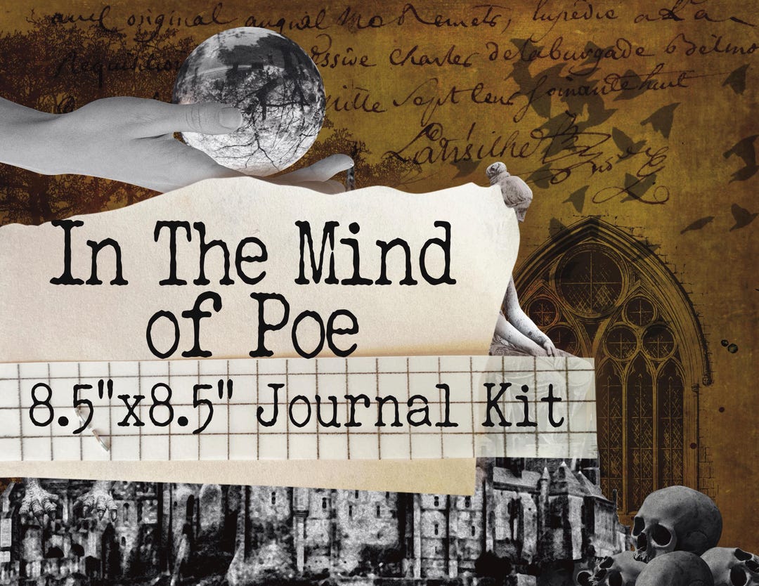 In the Mind of Poe 8.5”x 8.5” Square Mini Album Printable Journal Kit ...