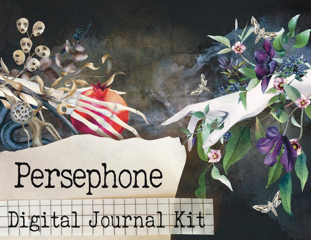 Persephone 1 - Printable Journal Kit - Instant Download - Journal Pages ...