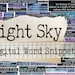 Night Sky Space Words – Printable Journal Ephemera (digital Download ...