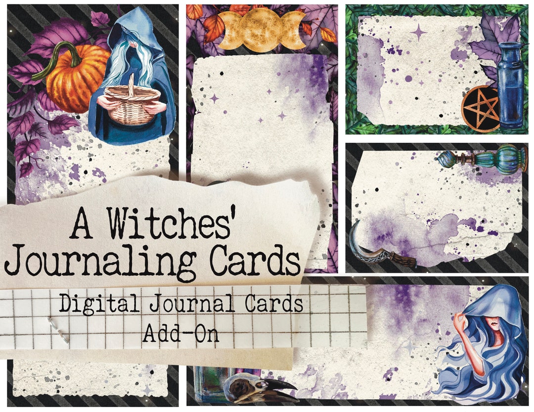 A Witches’ Journaling Cards - Witchcraft- Printable Journal - Book of ...