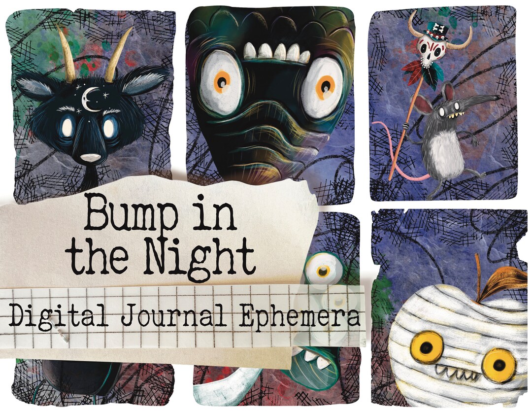 Bump in the Night 2 - Halloween - Printable Journal Kit - Instant ...