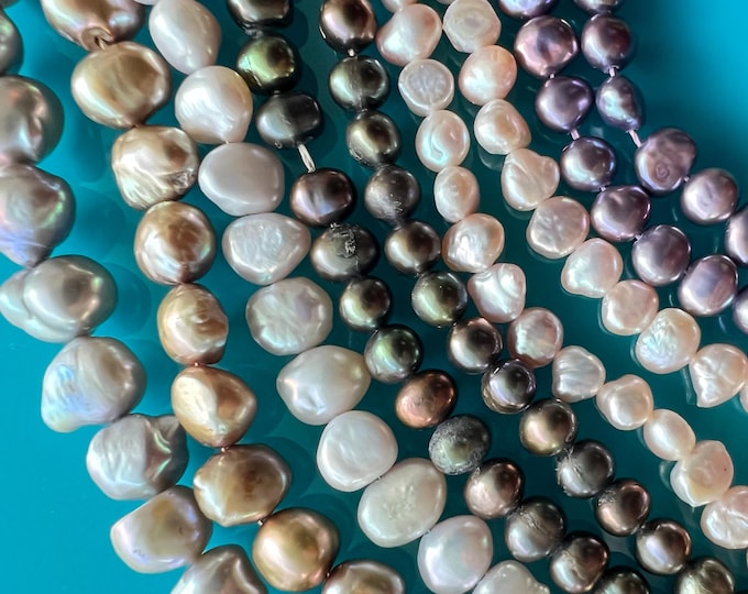 Rare Vintage Amazing Natural Multi-size & Color Potato Pearl Beads ...