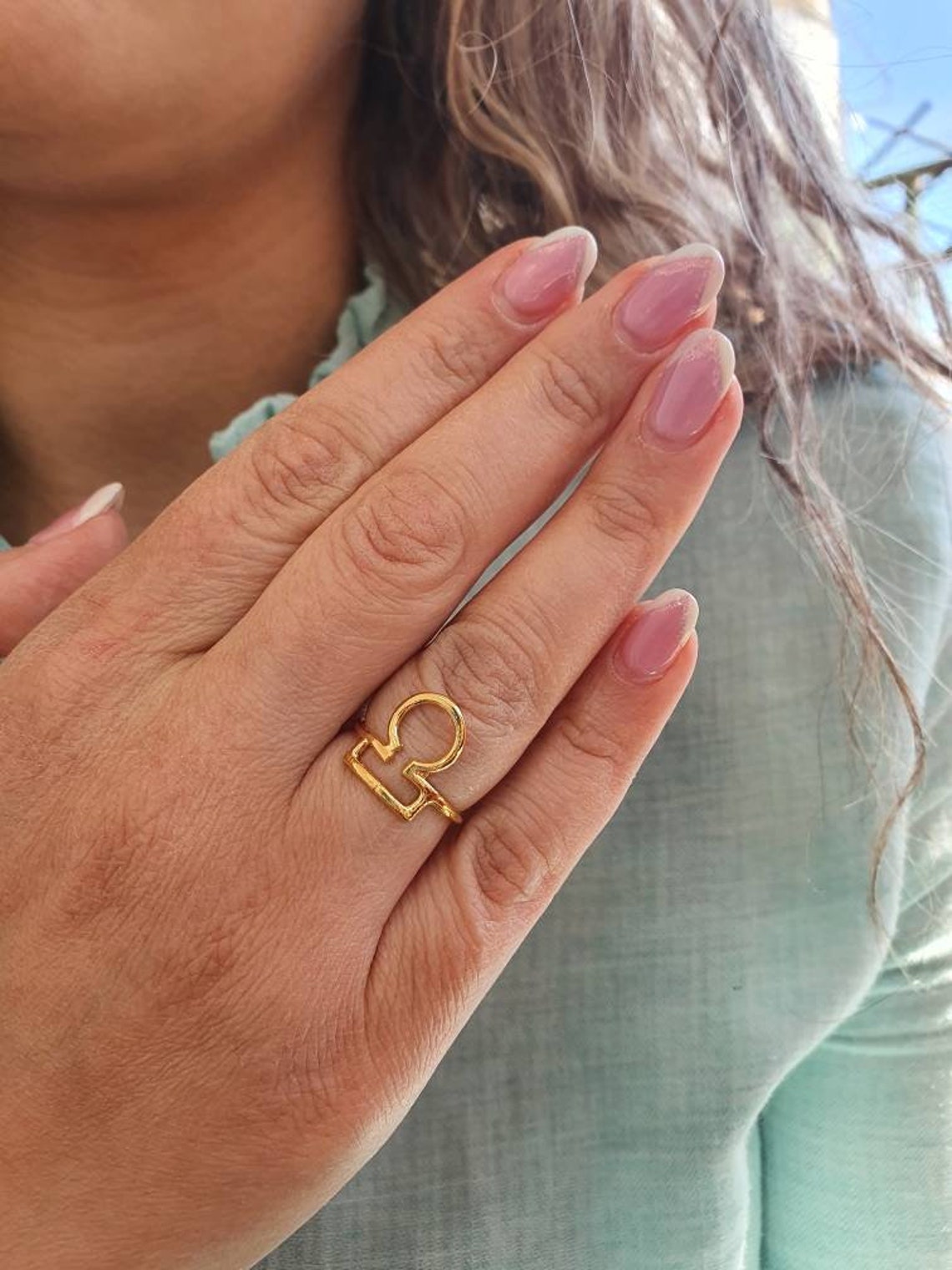 Libra Zodiac Sign Rings Libra Sign Horoscope Gold RINGS | Etsy