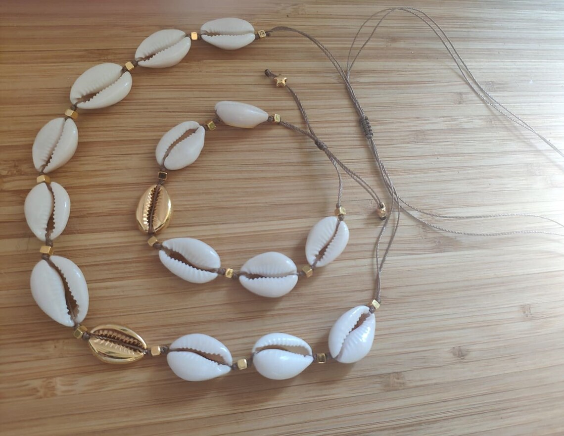 Cowrie Shell Bracelets Cowrie Shell Jewelry Summer Jewelry | Etsy