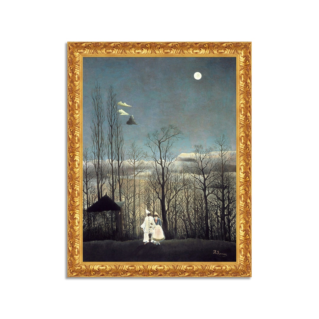 Print on Canvas With Painted Effect With Classic Gold Wooden Frame ...