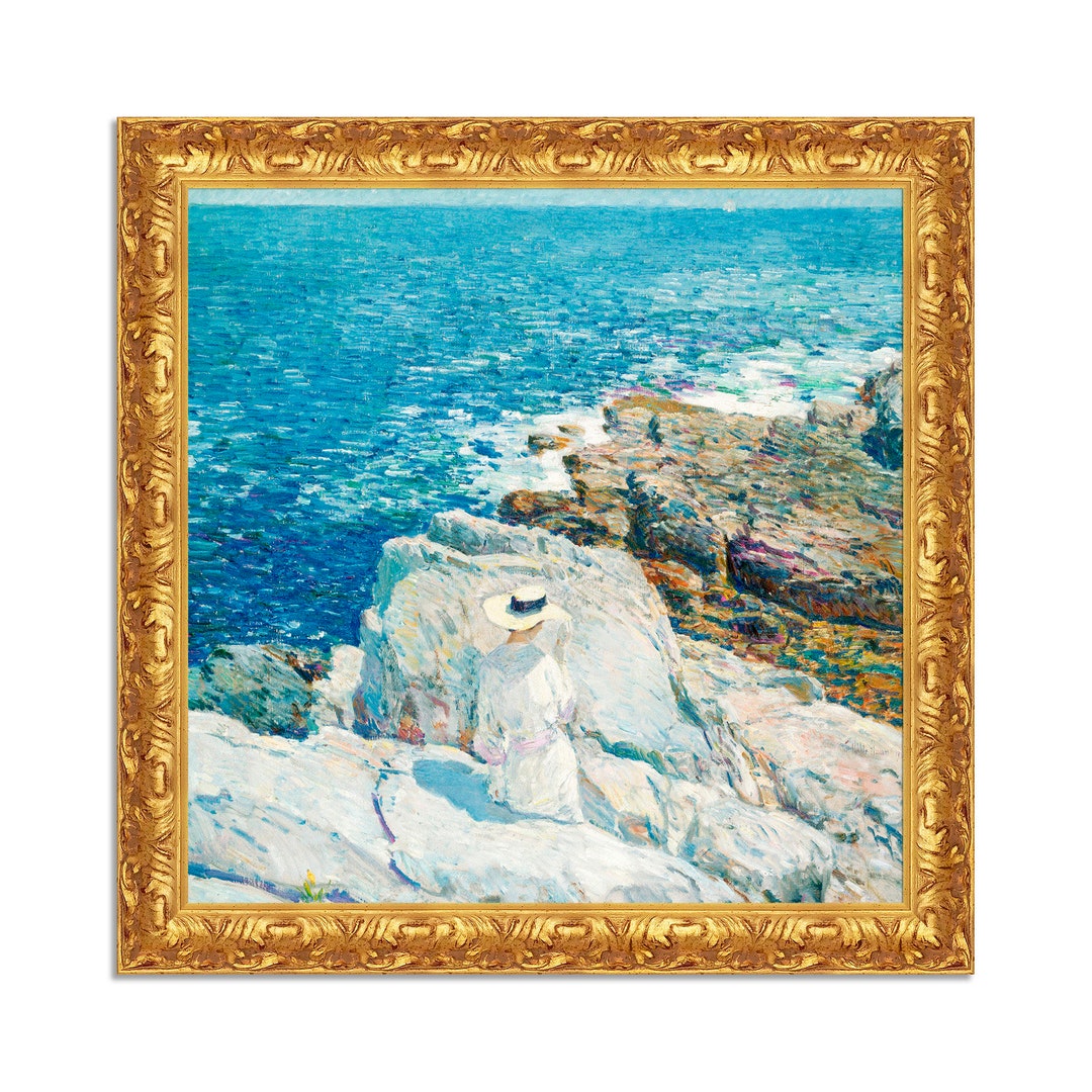 Print on Canvas With Painted Effect With Classic Gold Wooden Frame Made ...