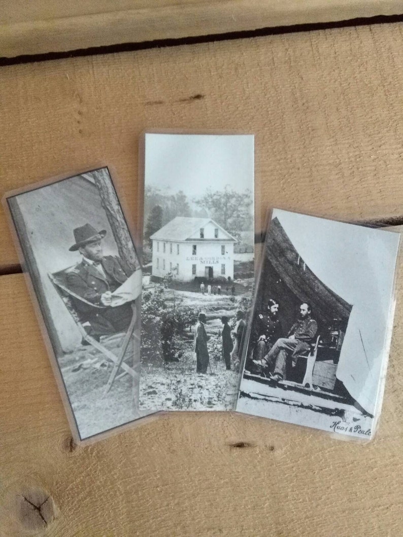 Set of Civil War Bookmarks - Etsy