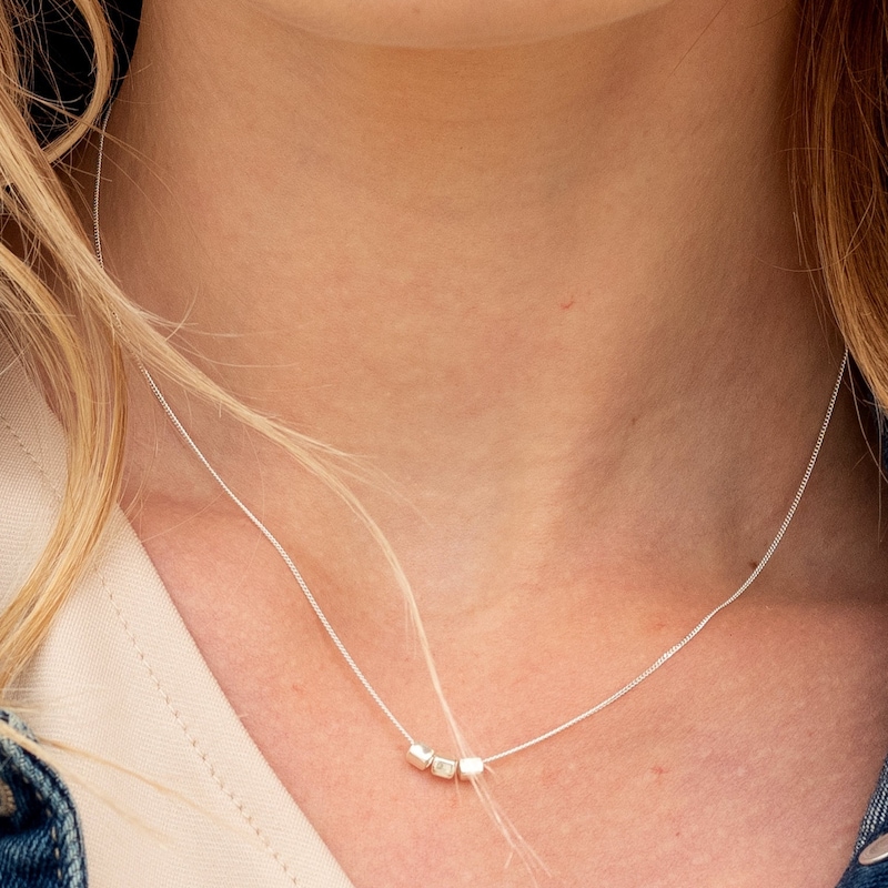 Dainty Silver Necklace - Etsy