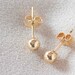 Gold Ball Studs Simple Gold Studs Minimal Studs Dainty - Etsy
