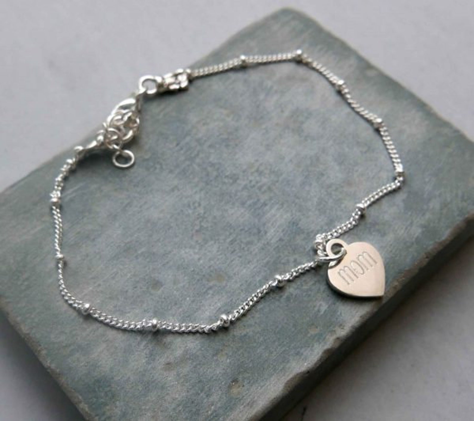 Personalized Heart Bracelet Custom Heart Bracelet for Women - Etsy