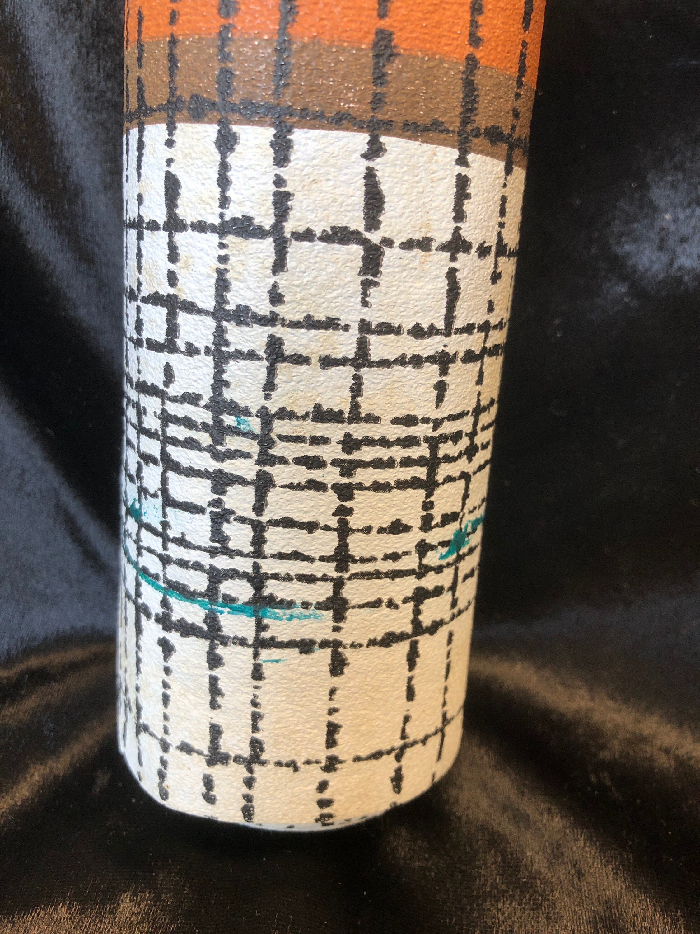 1960s Abstract Wallpaper Roll 15 Ft Brown Yellow Cream Black - Etsy