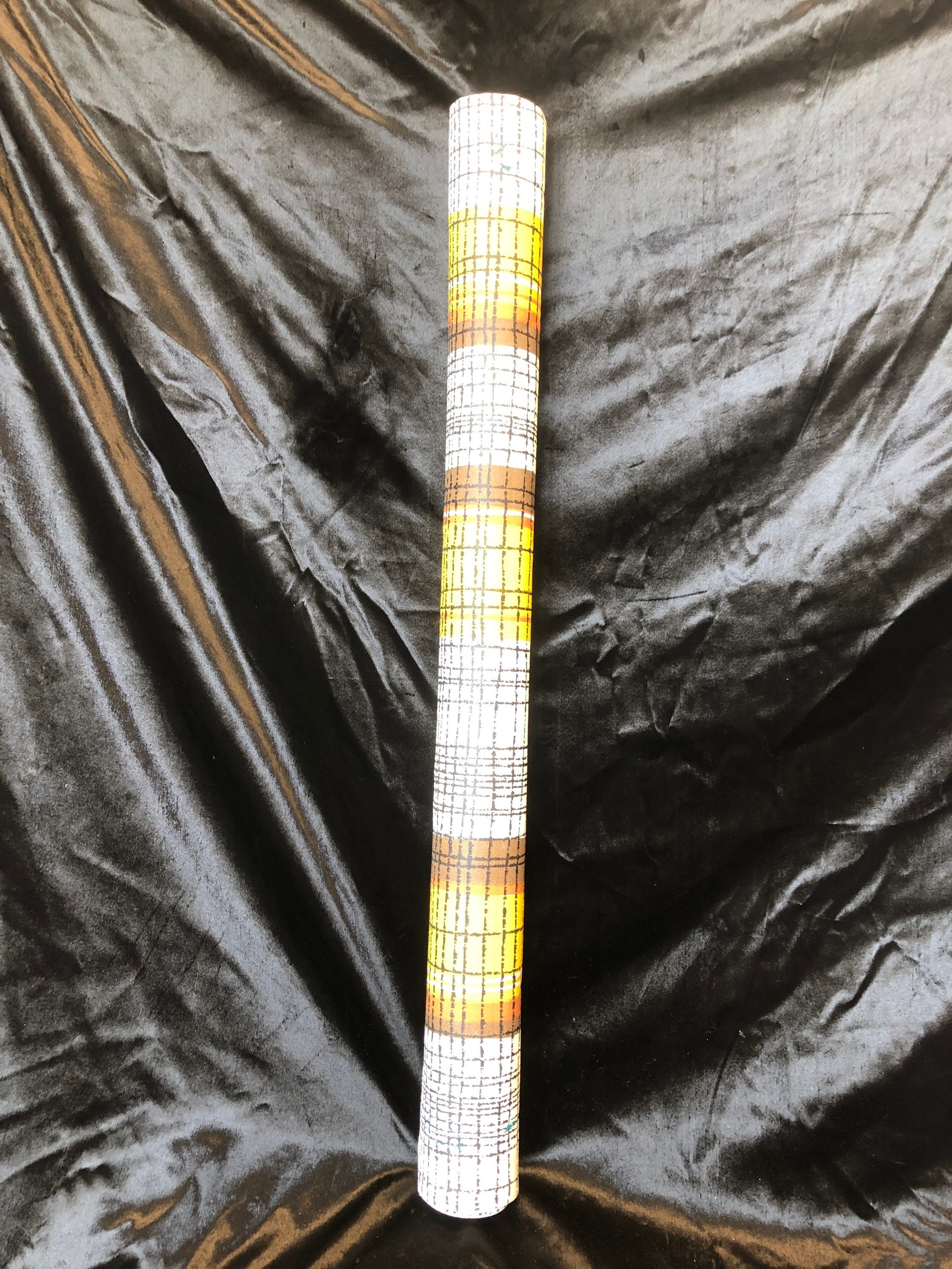 1960s Abstract Wallpaper Roll 15 Ft Brown Yellow Cream Black - Etsy